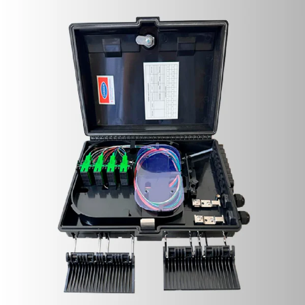 CAJA NAP 16 CON SPLITTER DE 1X16 TIPO LIBRO - Inkacyber